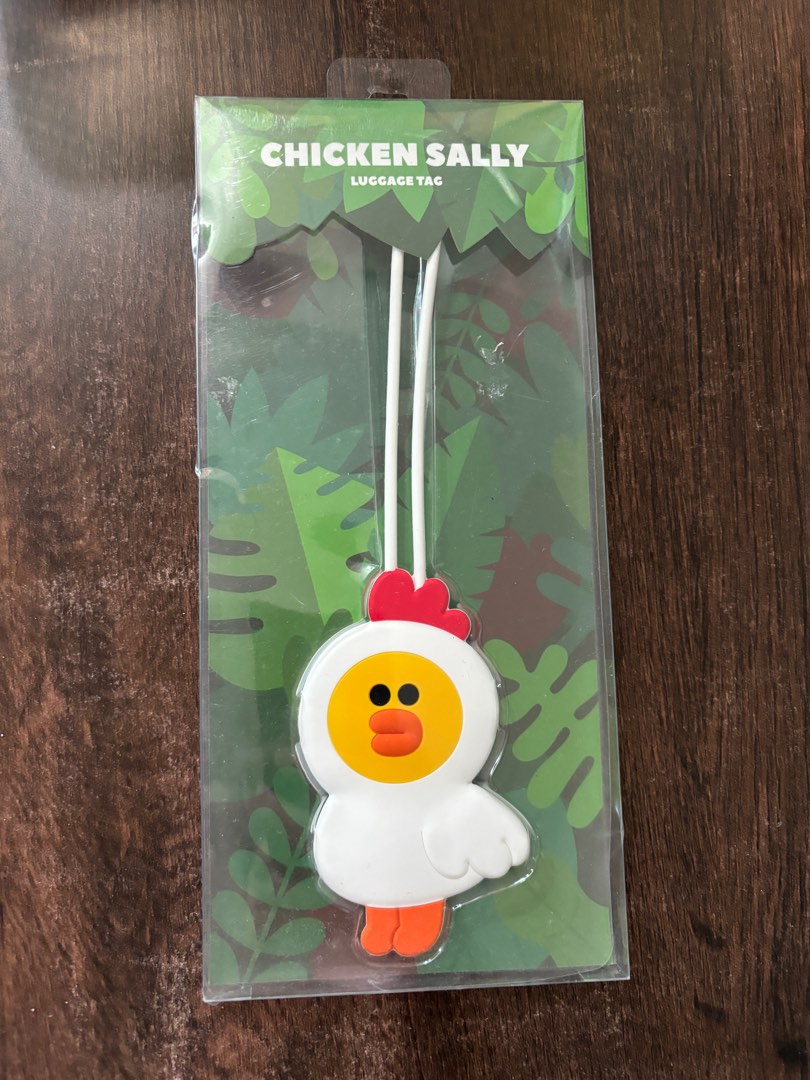 全新 Line Friends Sally crossover 雞 行李牌, 興趣及遊戲, 旅行, 旅遊 - 旅行必需品及用品 - Carousell