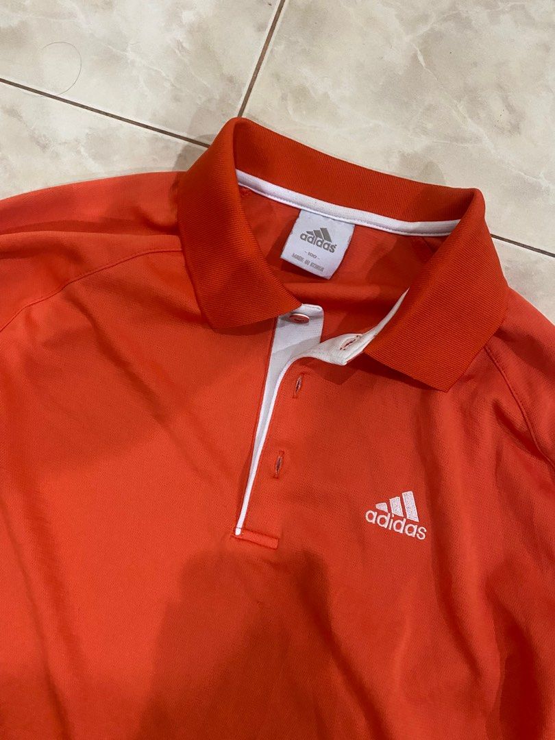 Adidas Collar Shirt, Men's Fashion, Activewear on Carousell