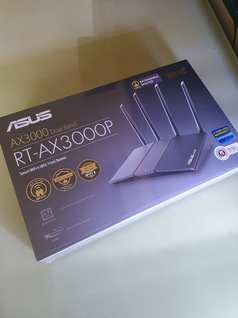 Asus RT-AX3000P WiFi 6 Router, Computers & Tech, Parts & Accessories ...