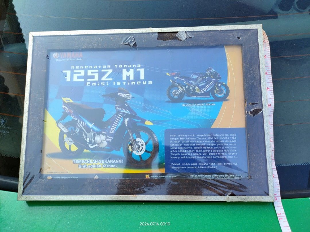 Yamaha 125z brochure siap frame, Furniture & Home Living, Home Decor ...