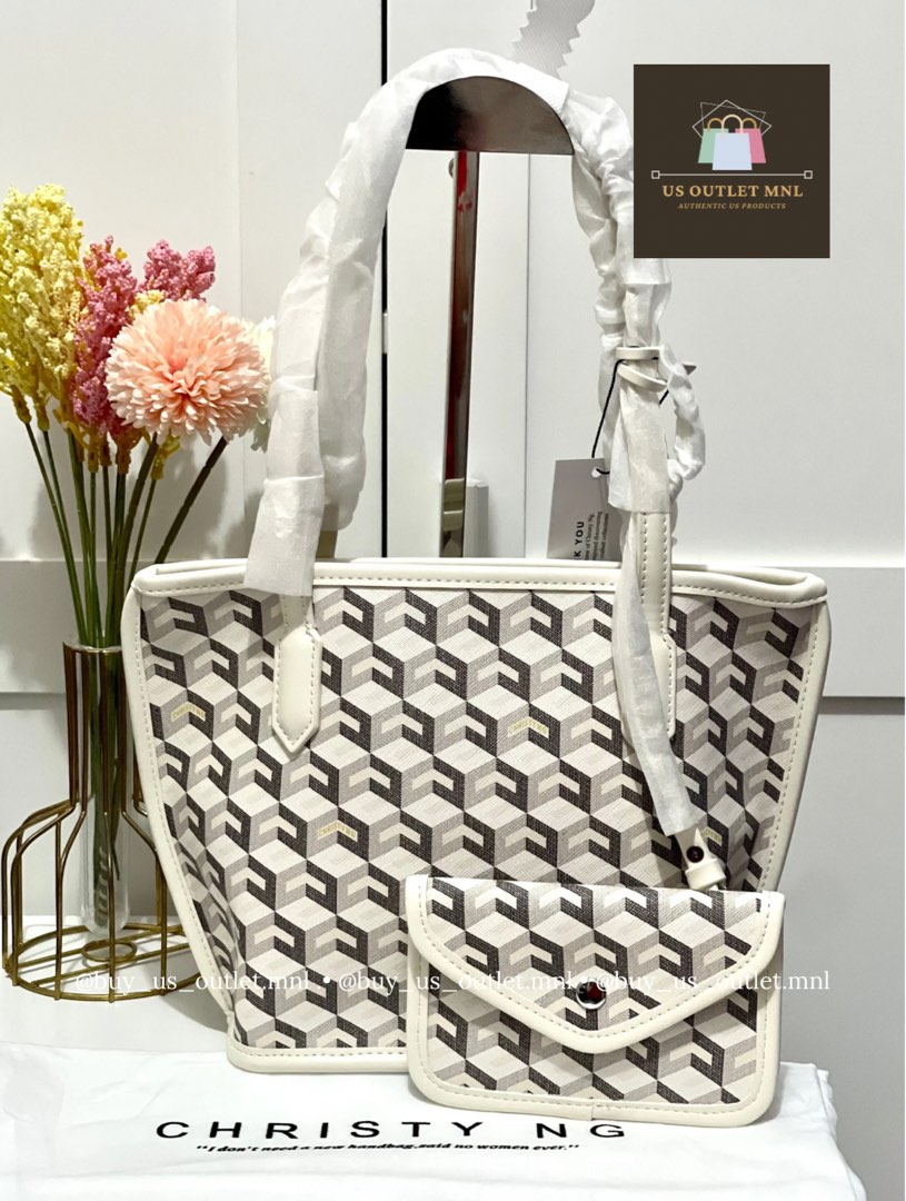 CHRISTY NG: MINI RUSSO TOTE IN WHITE, Women's Fashion, Bags & Wallets ...