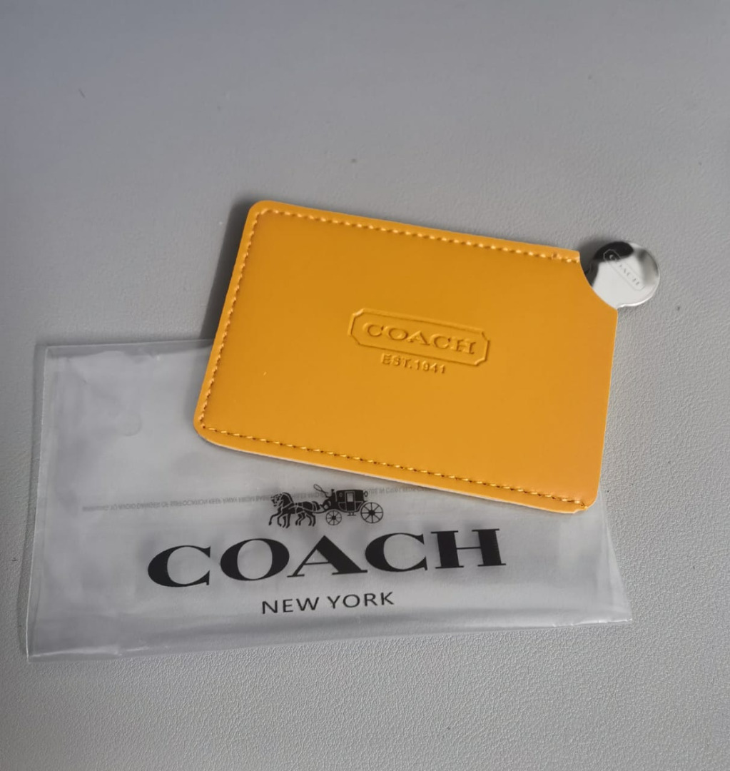 Coach Mirror with Leather Pouch, Women's Fashion, Bags & Wallets ...