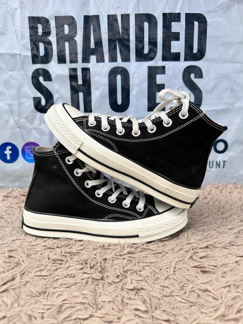 Converse Hi-Cut Black, Women's Fashion, Footwear, Sneakers on Carousell