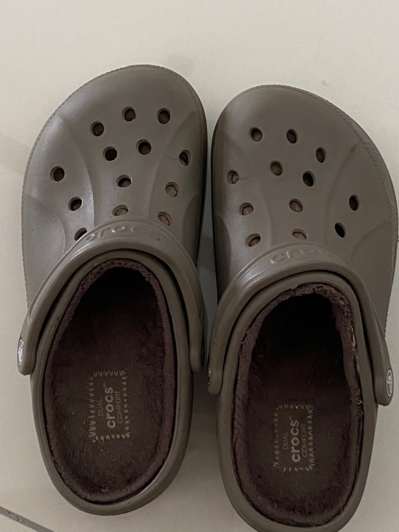 CROCS Brown Clogs Slingbacks Dual Comfort, Men's Fashion, Footwear ...