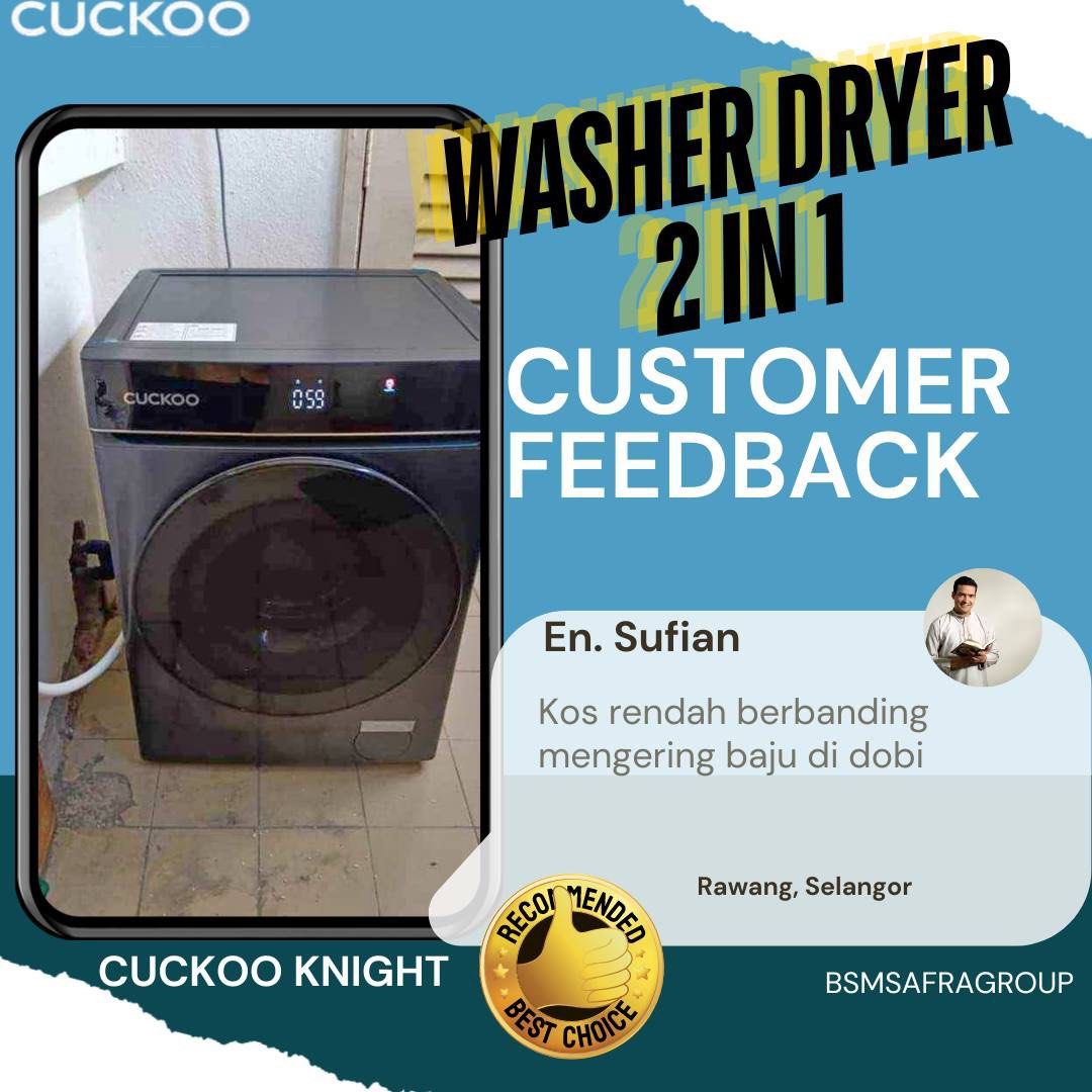 Cuckoo Knight Washer + Dryer, TV & Home Appliances, Washing Machines ...