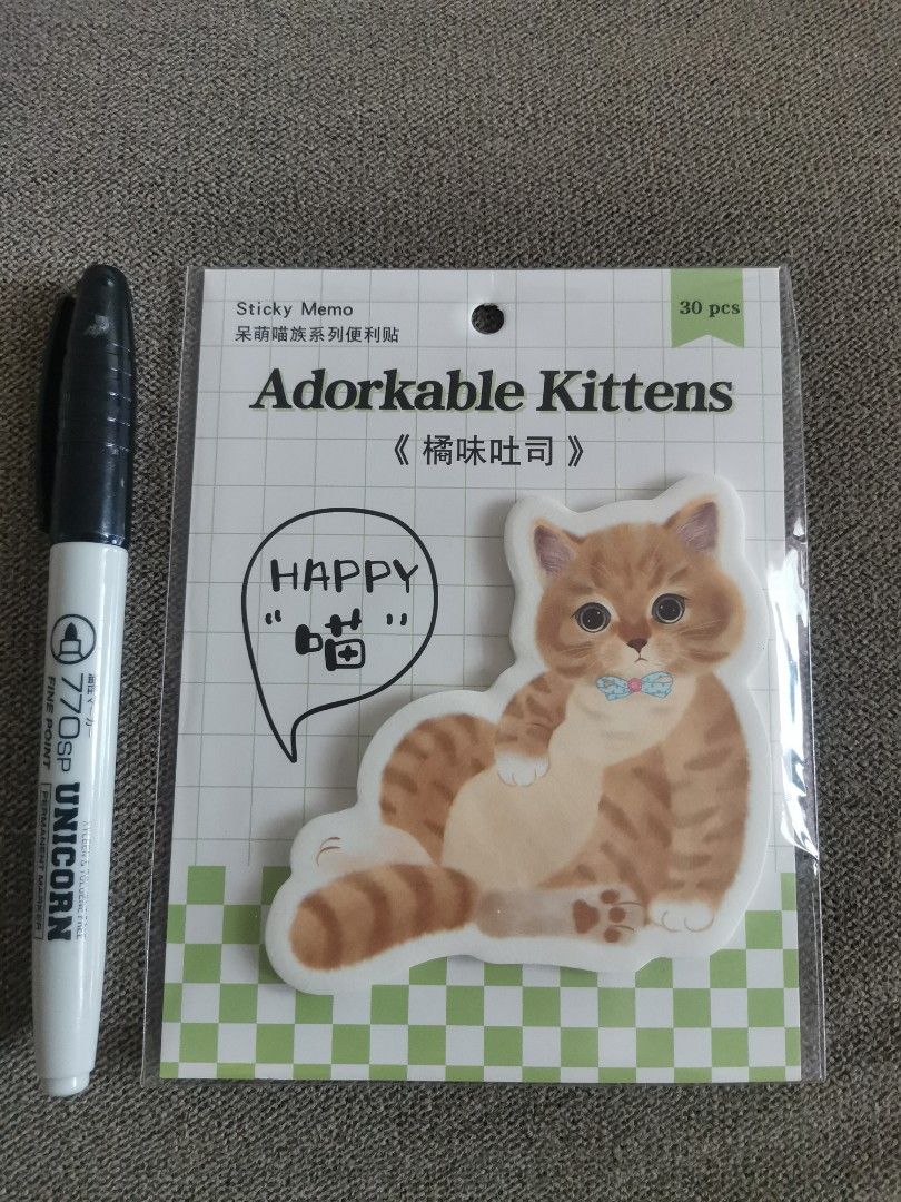 Cutie Cat Sticky Note, Everything Else, Others on Carousell