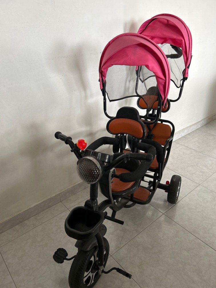 Double Tricycle, Babies & Kids, Going Out, Strollers on Carousell