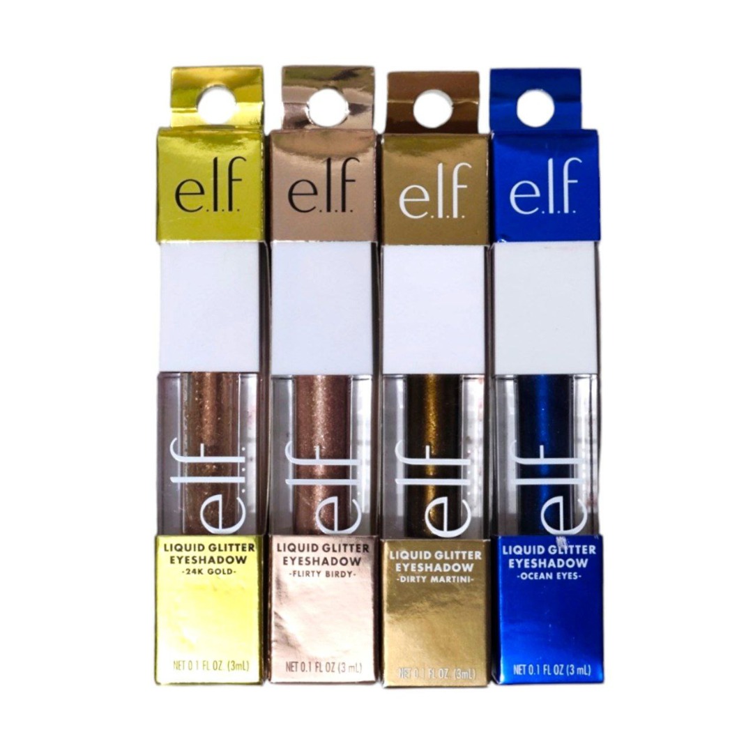 ELF Liquid Glitter Eyeshadow, Long Lasting, Quick-Drying, Opaque, Gel ...
