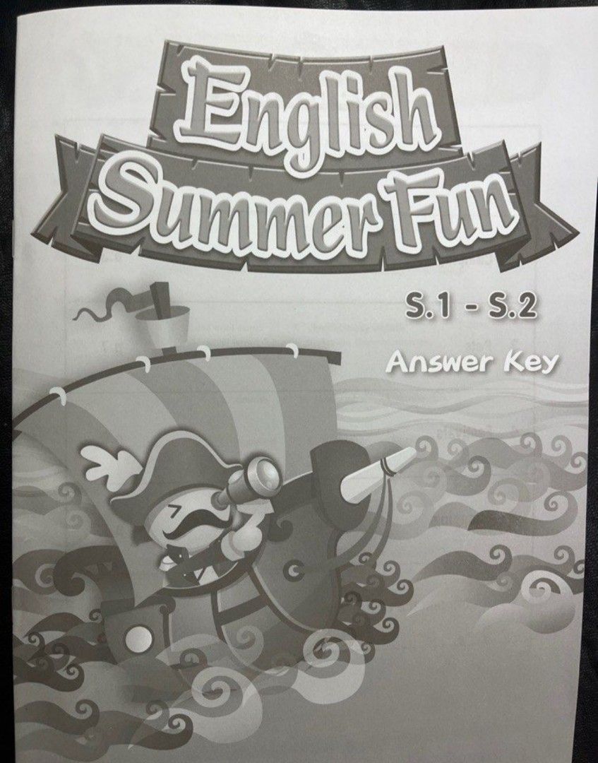 English summer fun 英文暑假作业答案, 興趣及遊戲, 書本 & 文具, 教科書 - Carousell