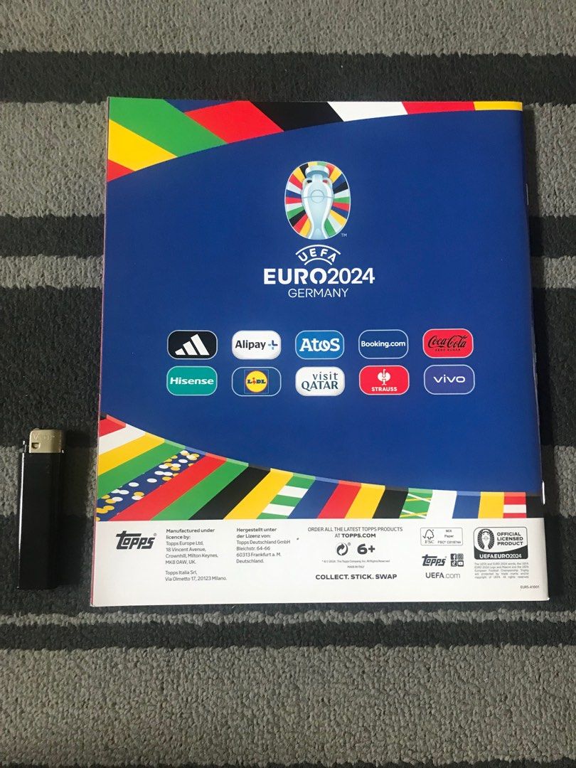 Euro 2024 Official Sticker Album, Hobbies & Toys, Collectibles ...