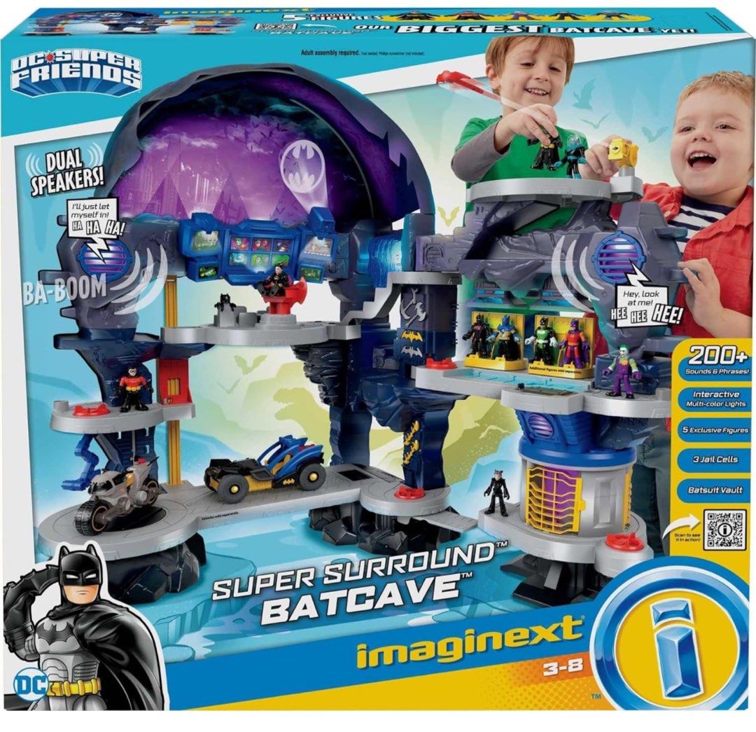 Fisher-Price Imaginext DC Super Friends Super Surround Batcave ...