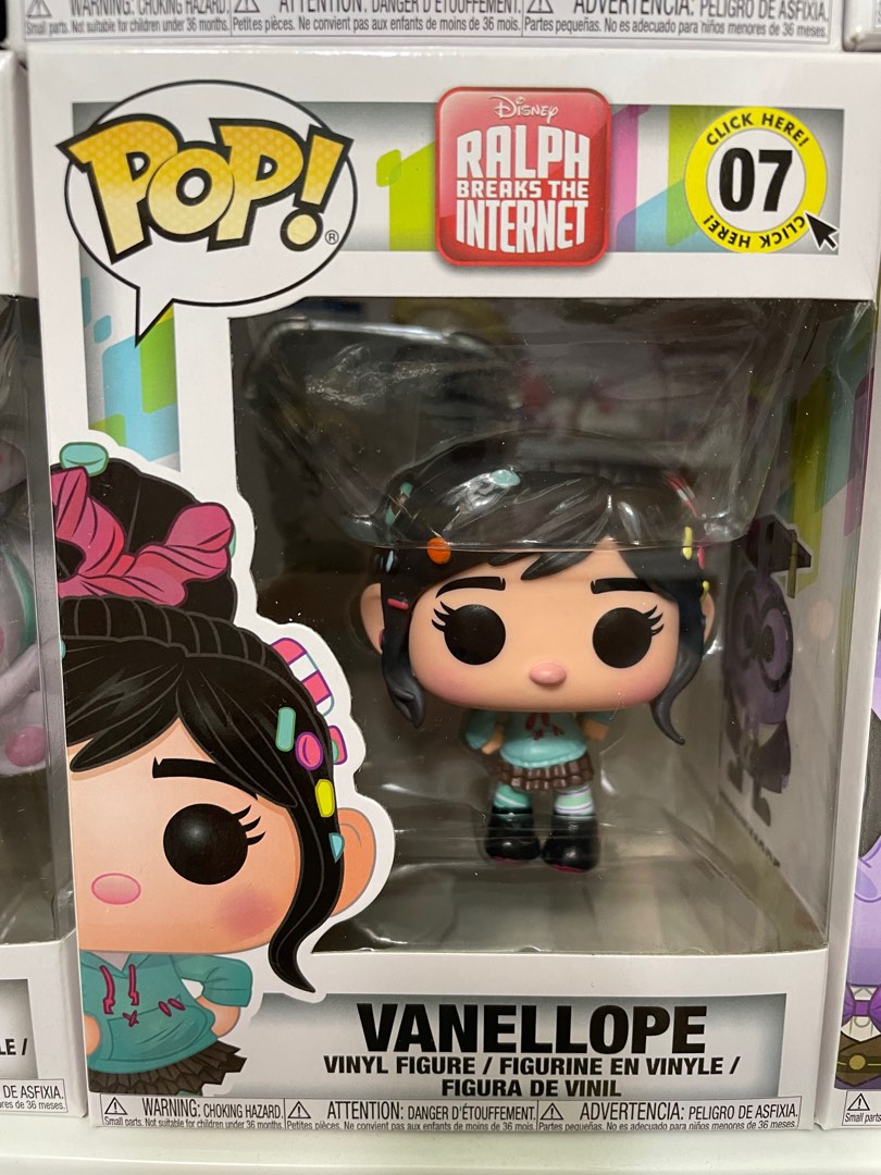 FUNKO POP 07 PIXAR Wreck-It Ralph 無敵破壞王 VANELLOPE 雲妮露, 書籍、休閒與玩具, 玩具、公仔 ...