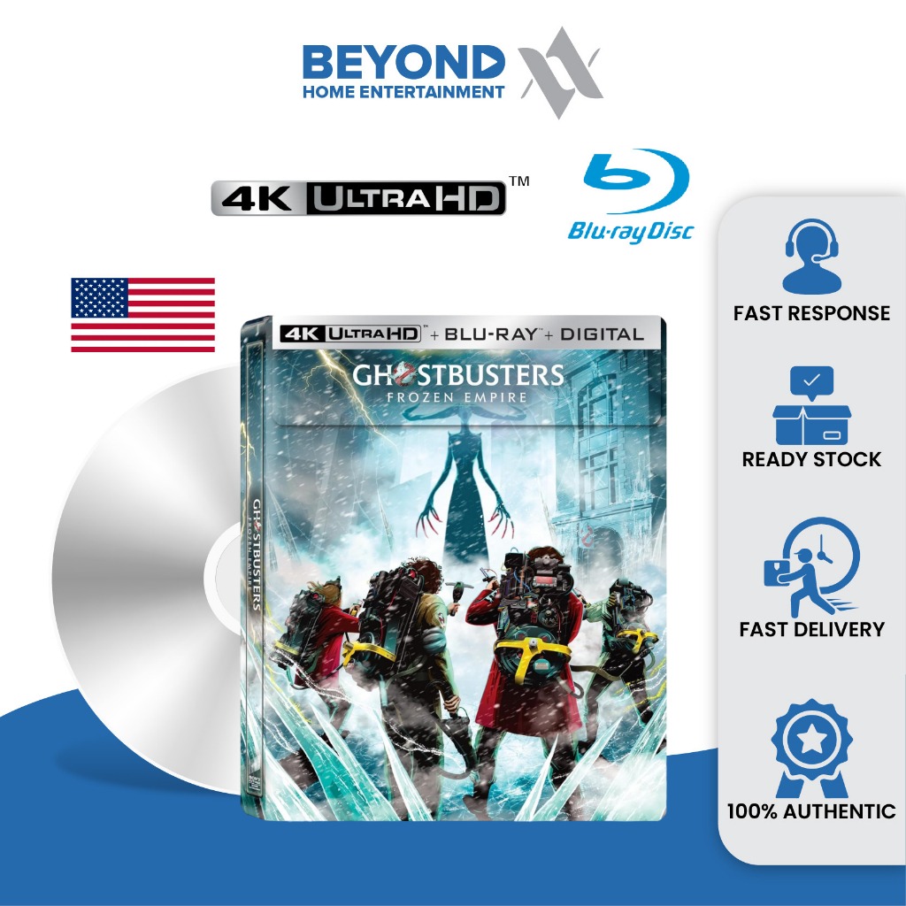 Ghostbusters: Frozen Empire Walmart Exclusive Steelbook [4K Ultra HD ...