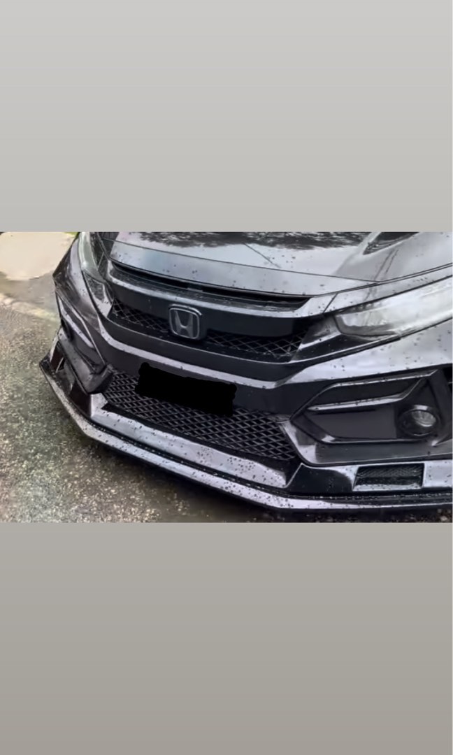 Honda Civic FC Evs front lip on type r bodykit FC1 FC5 10th Gen, Car ...