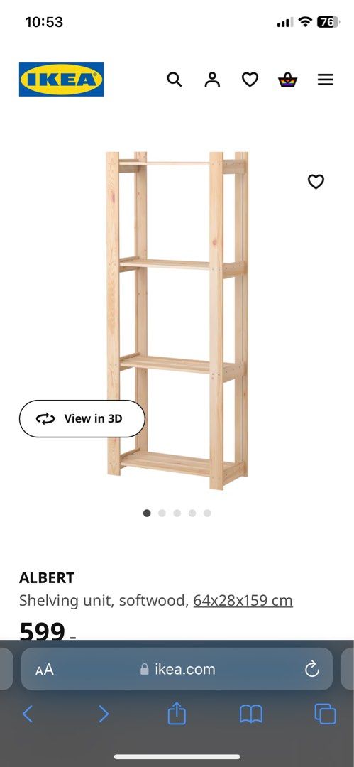 Ikea Albert Shelf, Furniture & Home Living, Furniture, Shelves ...