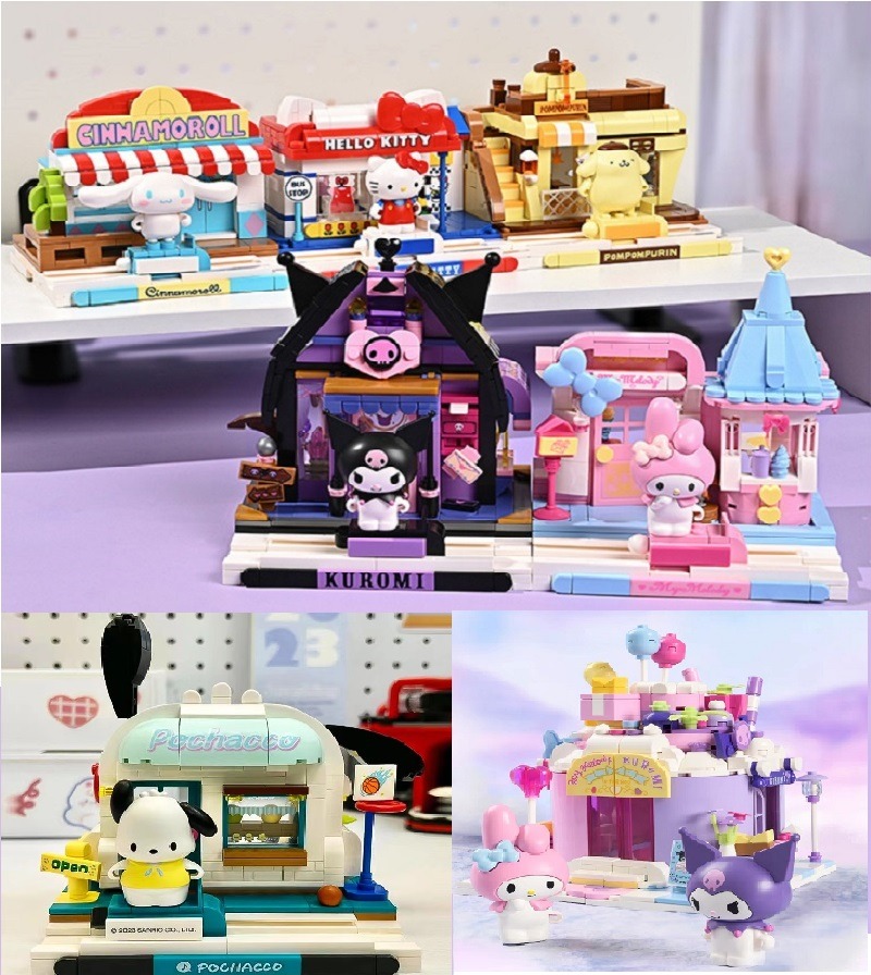 Keeppley Sanrio Brick Building Melody Hello kitty Pompompurin ...