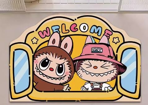LABUBU Floor Mat, Furniture & Home Living, Bathroom & Kitchen ...