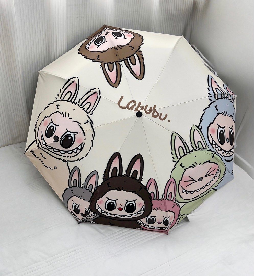 Labubu UV Umbrella, Hobbies & Toys, Travel, Umbrellas on Carousell