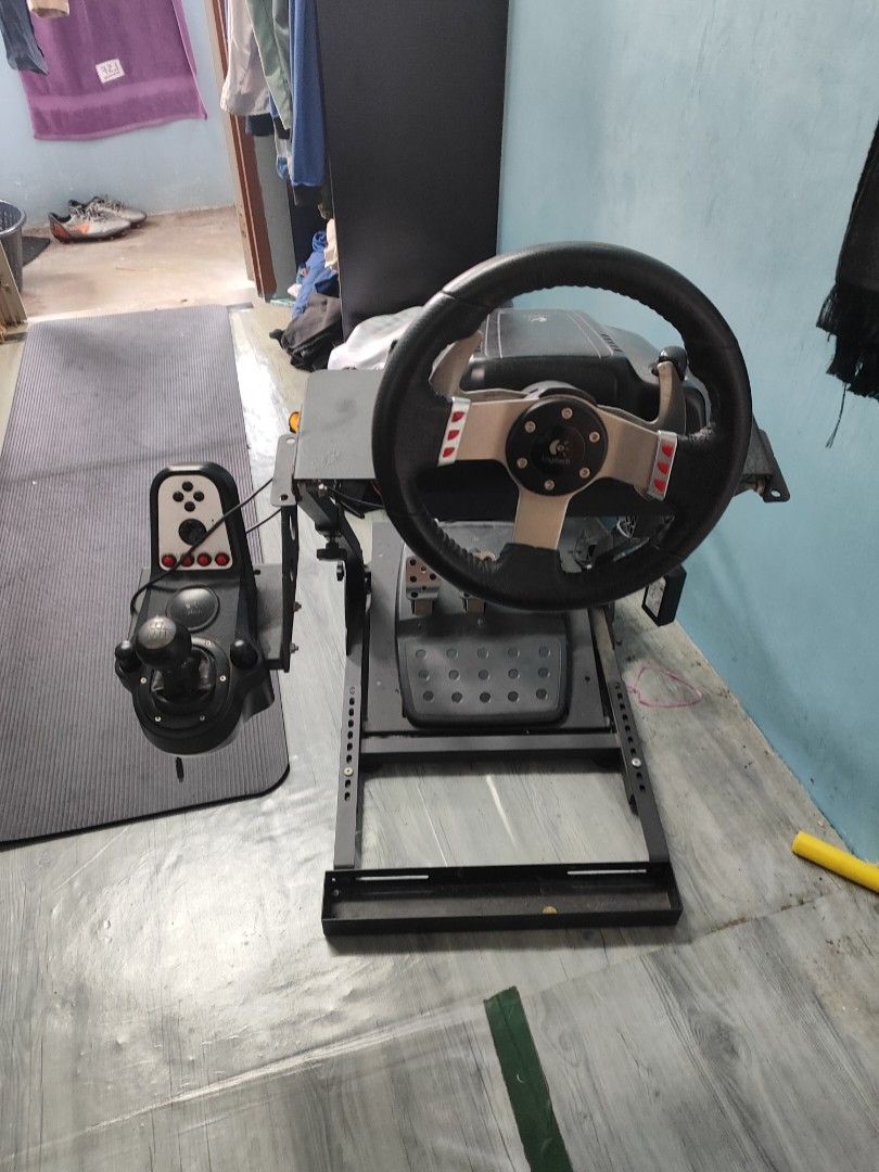 Logitech g27 with rig, Video Gaming, Gaming Accessories, Controllers on ...