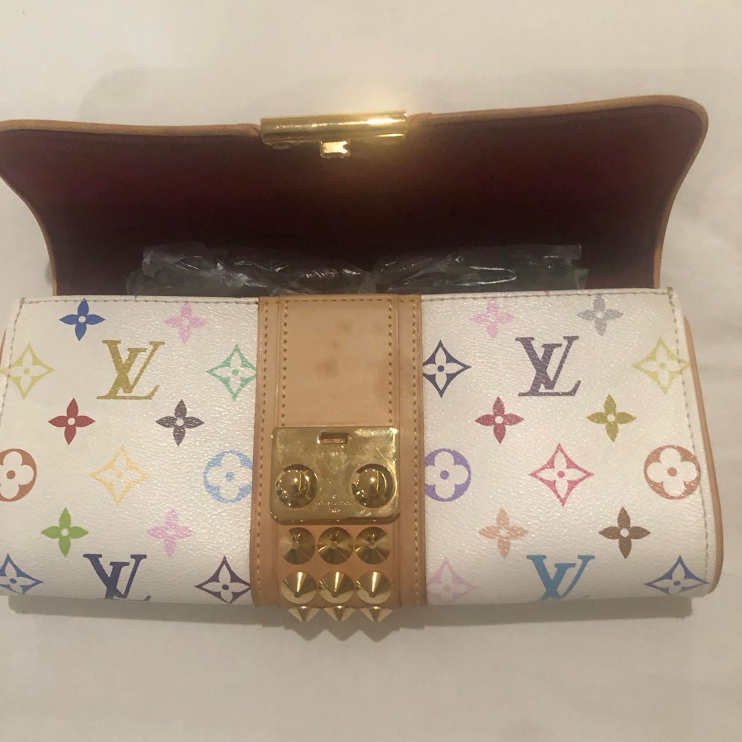 LV multi color clutch, Women's Fashion, Bags & Wallets, Clutches on ...