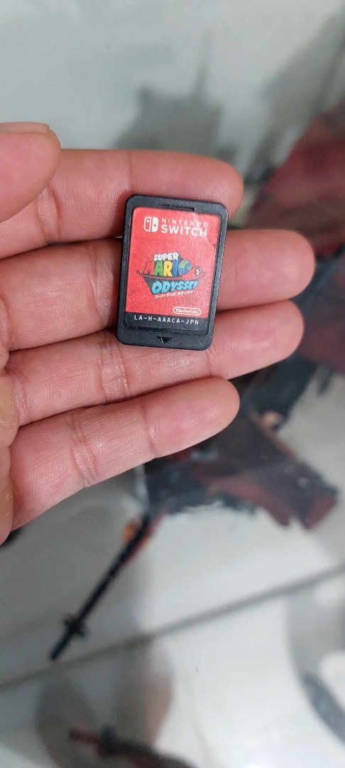 Mario Odyssey cartridge nintendo switch, Video Gaming, Video Games ...