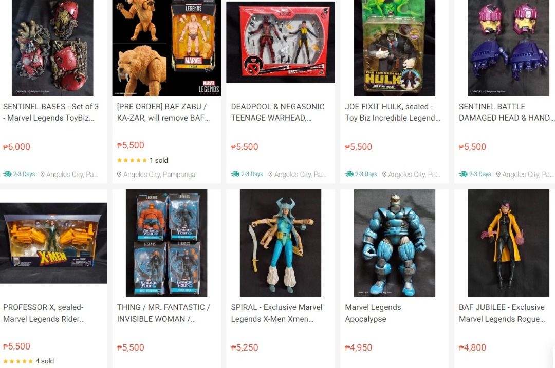 MARVEL LEGENDS 01: BAF Wendigo Wave Nightcrawler Sinister Wolverine ...