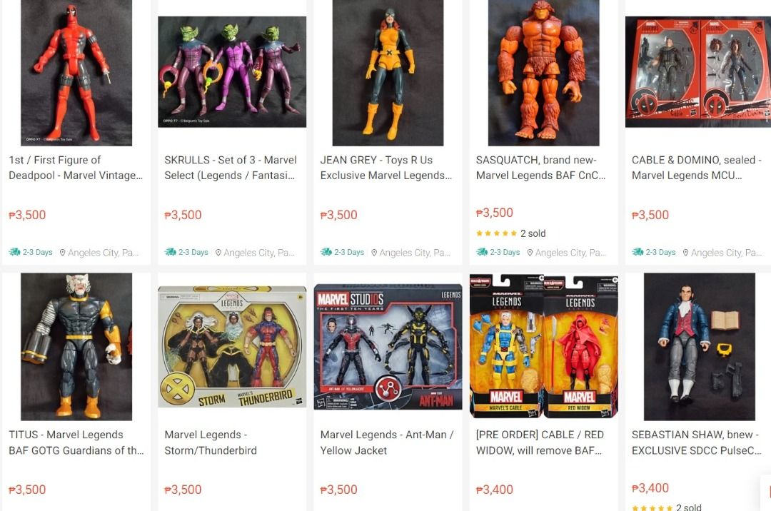 MARVEL LEGENDS 01: BAF Wendigo Wave Nightcrawler Sinister Wolverine ...