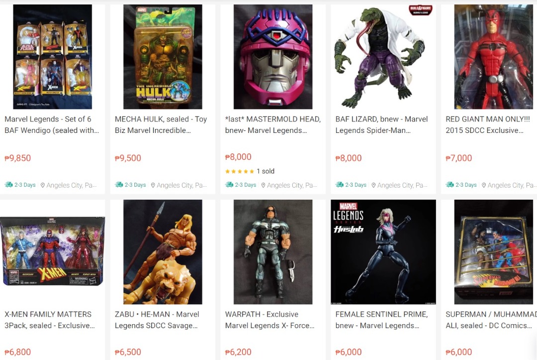 MARVEL LEGENDS 01: BAF Wendigo Wave Nightcrawler Sinister Wolverine ...