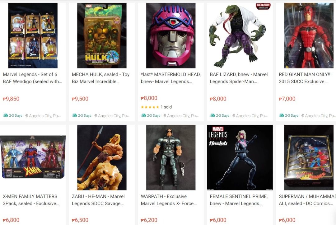 MARVEL LEGENDS 01: BAF Wendigo Wave Nightcrawler Sinister Wolverine ...