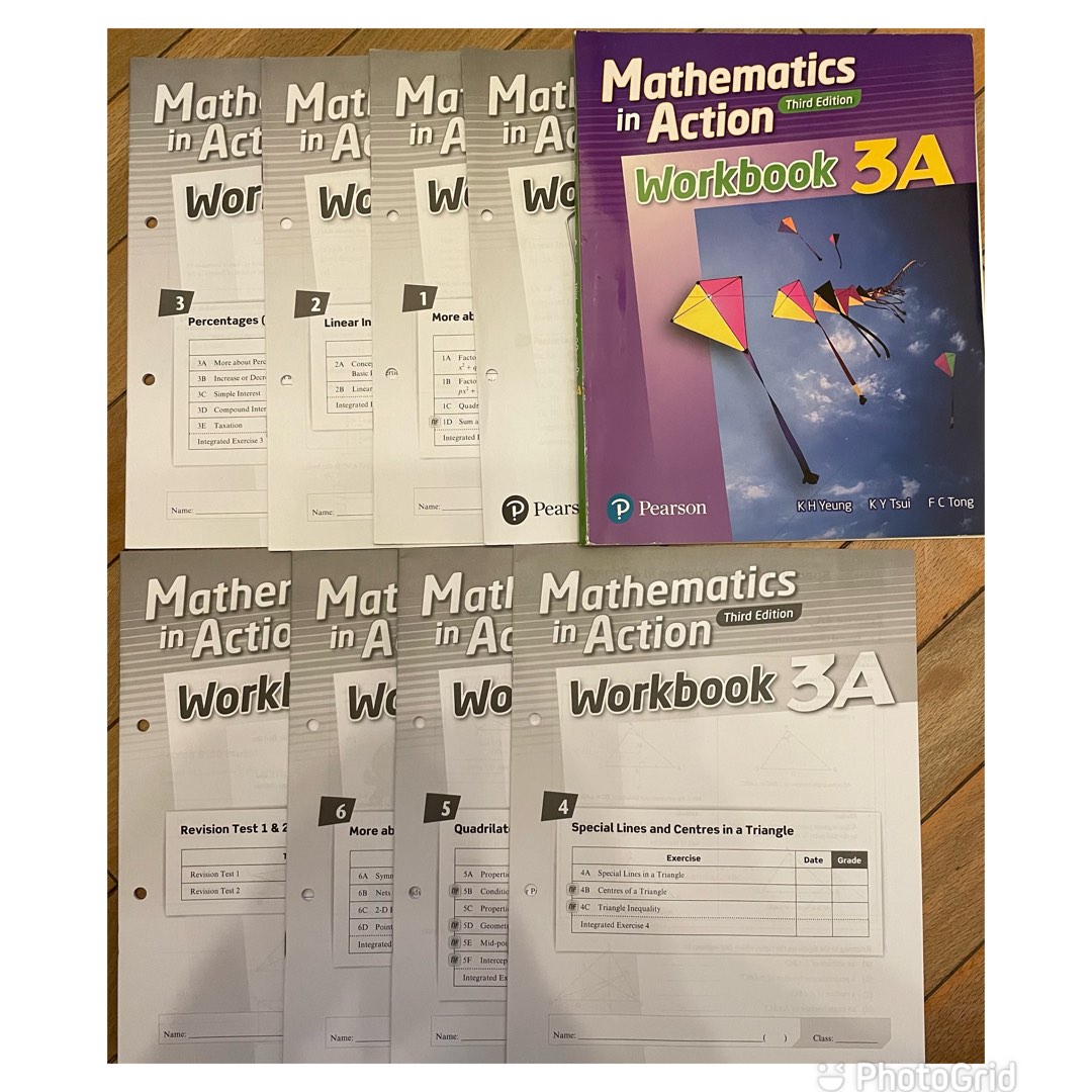 Mathematics in Action - Workbook 3AB, 興趣及遊戲, 書本 & 文具, 教科書 - Carousell