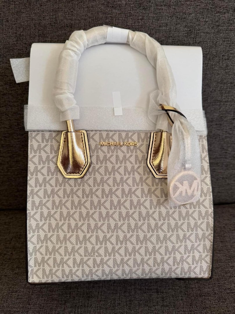 Mercer Medium Signature Logo and Metallic Accordion Crossbody Bag Pale ...