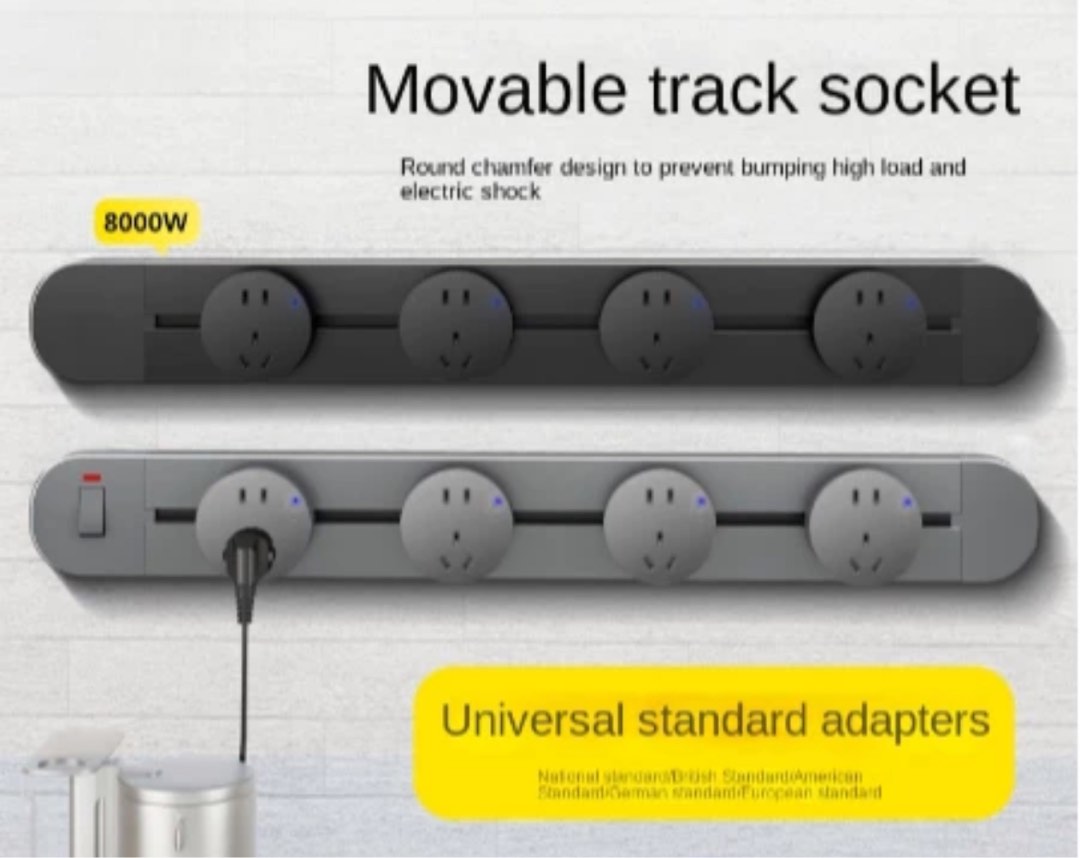Moveable Track Socket, TV & Home Appliances, Electrical, Adaptors ...
