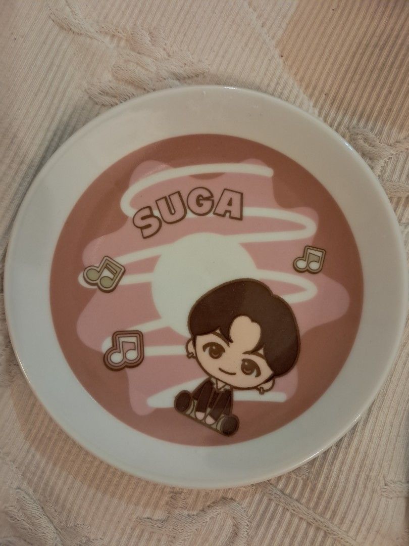 NEW BTS TinyTan Mini Plate RM Jin Suga and RJ Glass, Hobbies & Toys ...