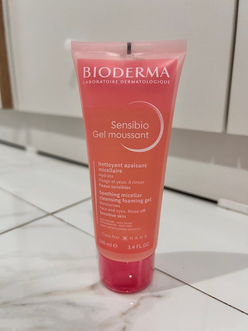 (New) Bioderma Sensibio Gel Moussant 100ml, Kesehatan & Kecantikan ...