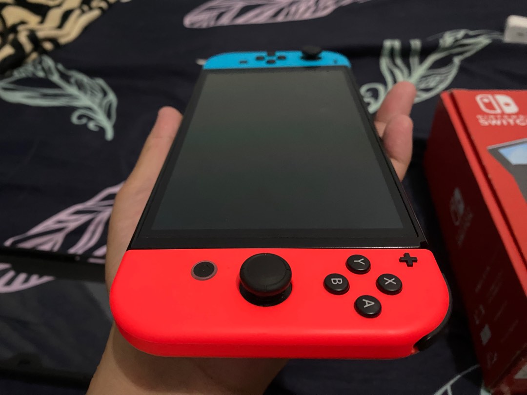 Nintendo Switch Oled (Neon), Video Gaming, Video Game Consoles ...