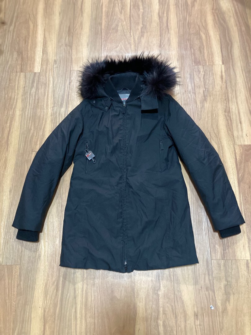 Prada Linea Rossa padlock red line, Women's Fashion, Coats, Jackets and ...