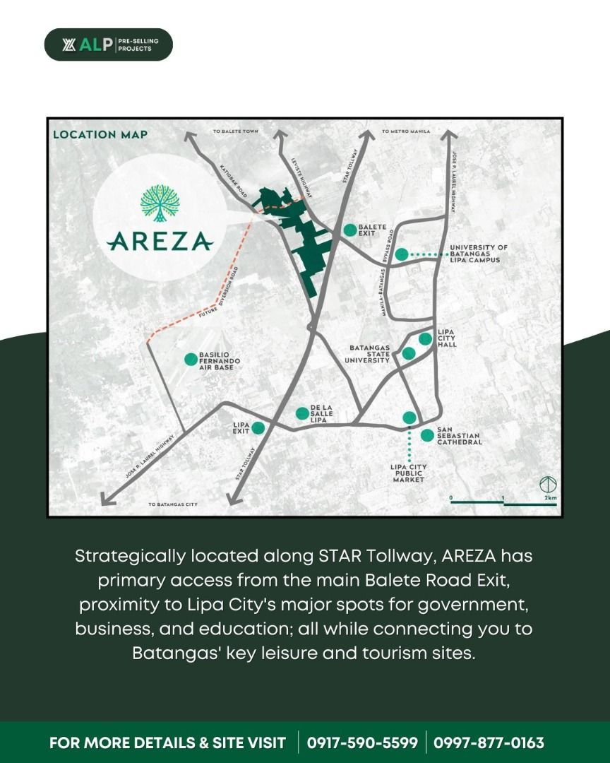 PRESELLING: Areza in Lipa, Batangas Commercial lot for sale by Ayala Land at 0% interest ...