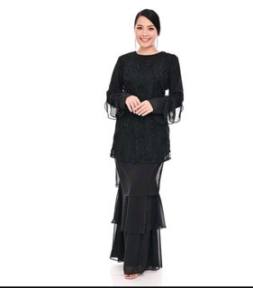 PrimaValet Modern Kurung in Pistachio Green, Women's Fashion, Muslimah ...