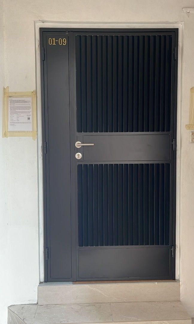 Privacy gate/hdb door/condo gate/bedroom door/door factory sg/hdb gate ...
