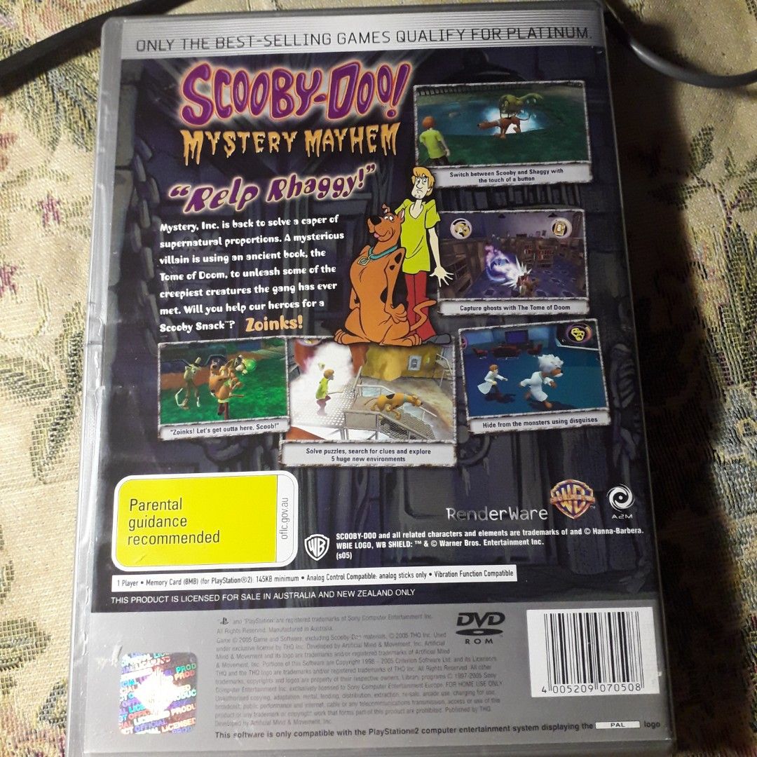 ps2 game scooby doo, Video Gaming, Video Games, PlayStation on Carousell