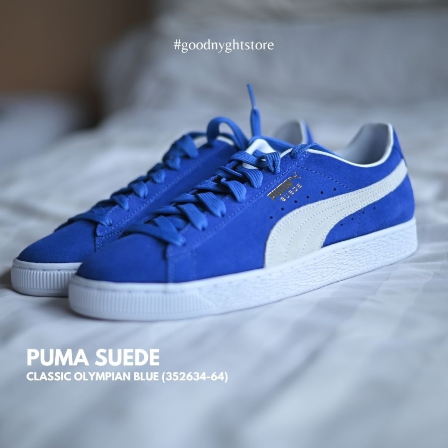 Puma Suede Classic Olympic Blue, Fesyen Pria, Sepatu , Sepatu Formal di ...