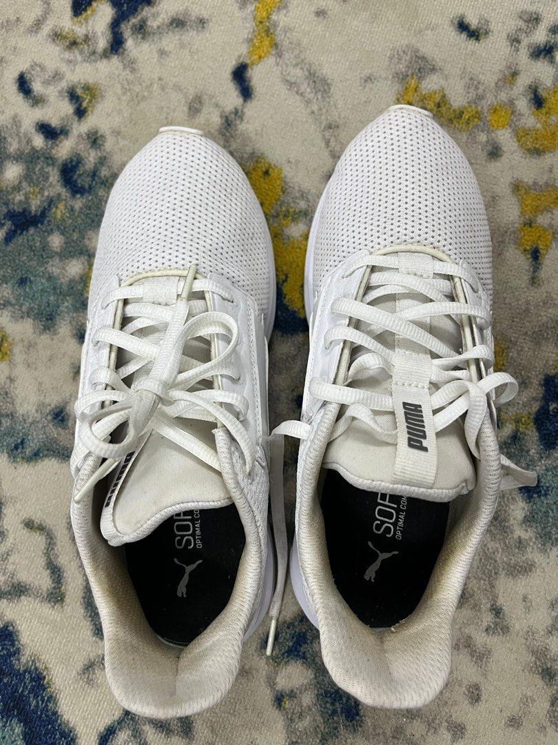 Puma white snickers shoes, Women's Fashion, Footwear, Sneakers on Carousell