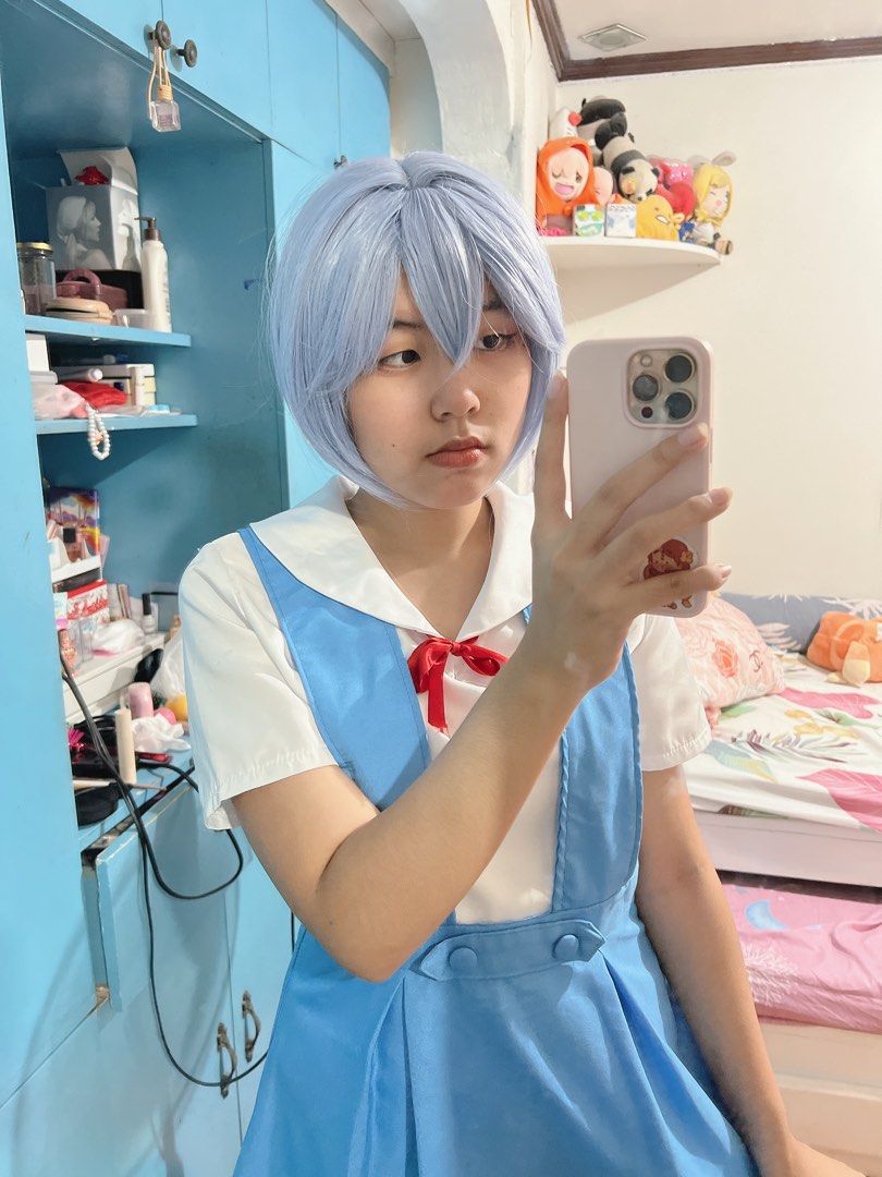 rei ayanami cosplay (uniform ver), Women's Fashion, Dresses & Sets ...