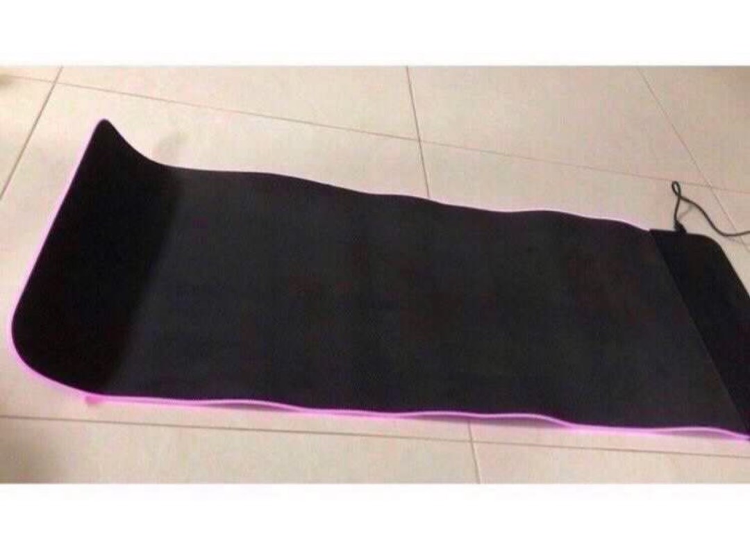 RGB Long Mouse Pad with wireless FAST charger, Computers & Tech, Parts ...