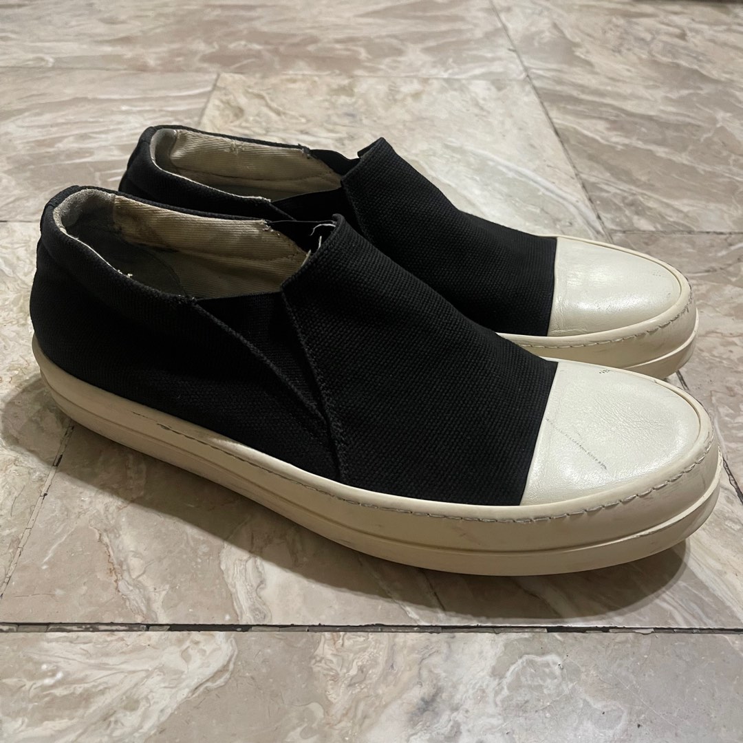 Rick Owens Drkshdw Canvas Slip On, Men's Fashion, Footwear, Sneakers on ...