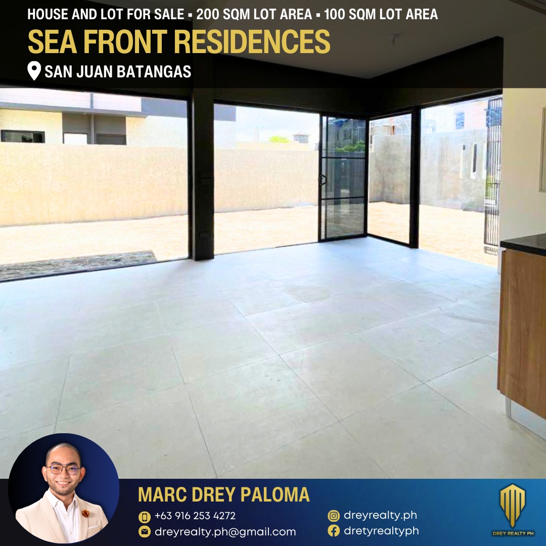 Seafront Residences Brandnew house and lot at 200 SQM Lot Area and 100 ...