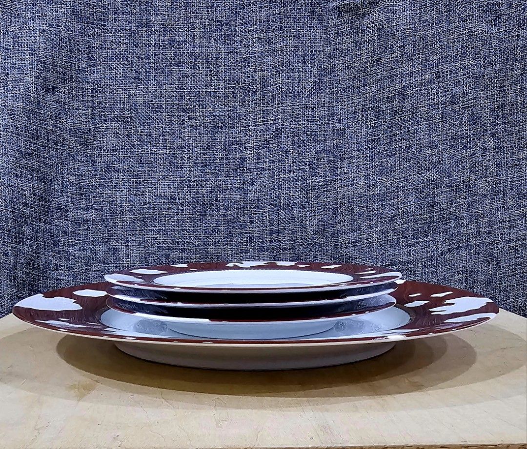 [B1F1] Shiseido Angela Cummings 1+3 plates set, Furniture & Home Living ...