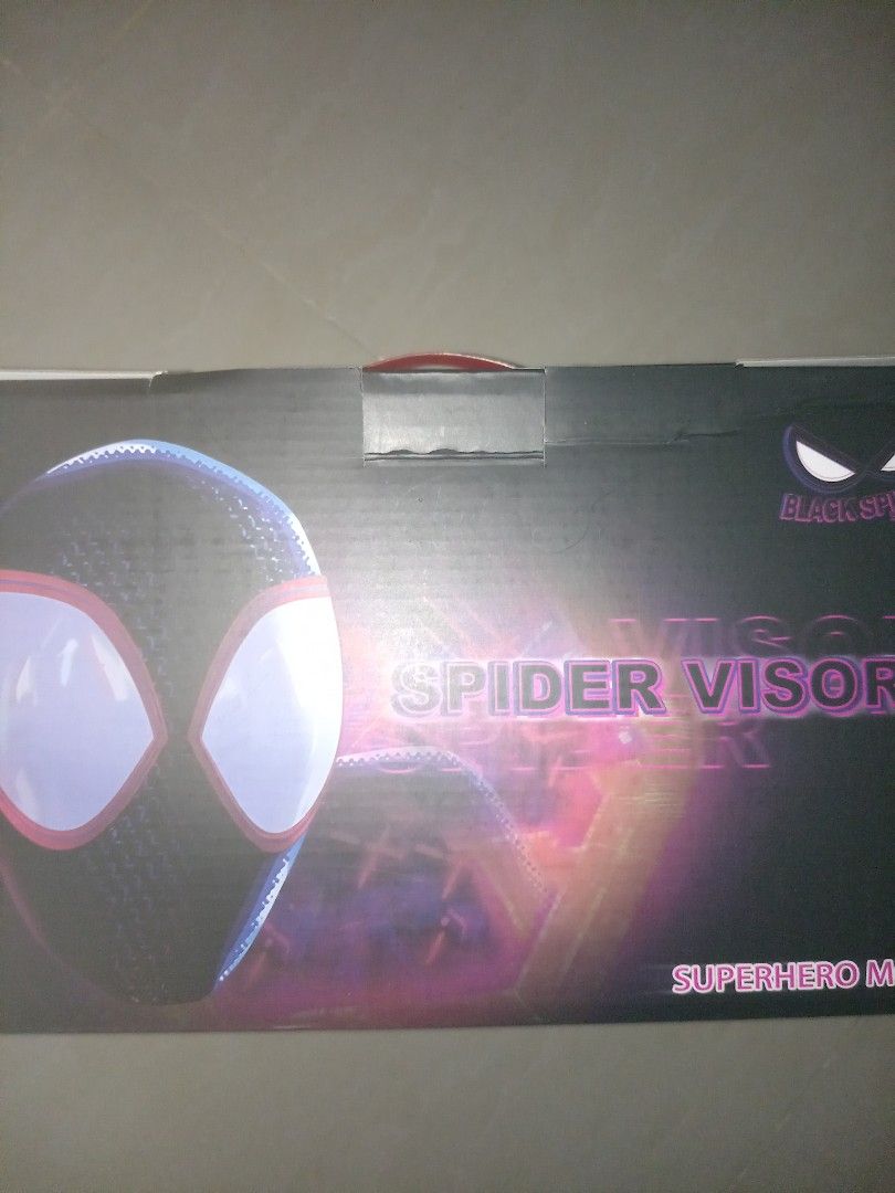 Spider man mask visor, Hobbies & Toys, Toys & Games on Carousell