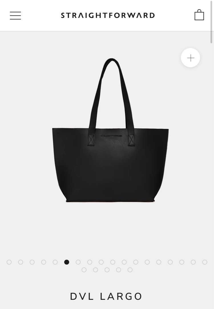 Straightforward DVL Largo Tote Bag in Black, Women's Fashion, Bags ...