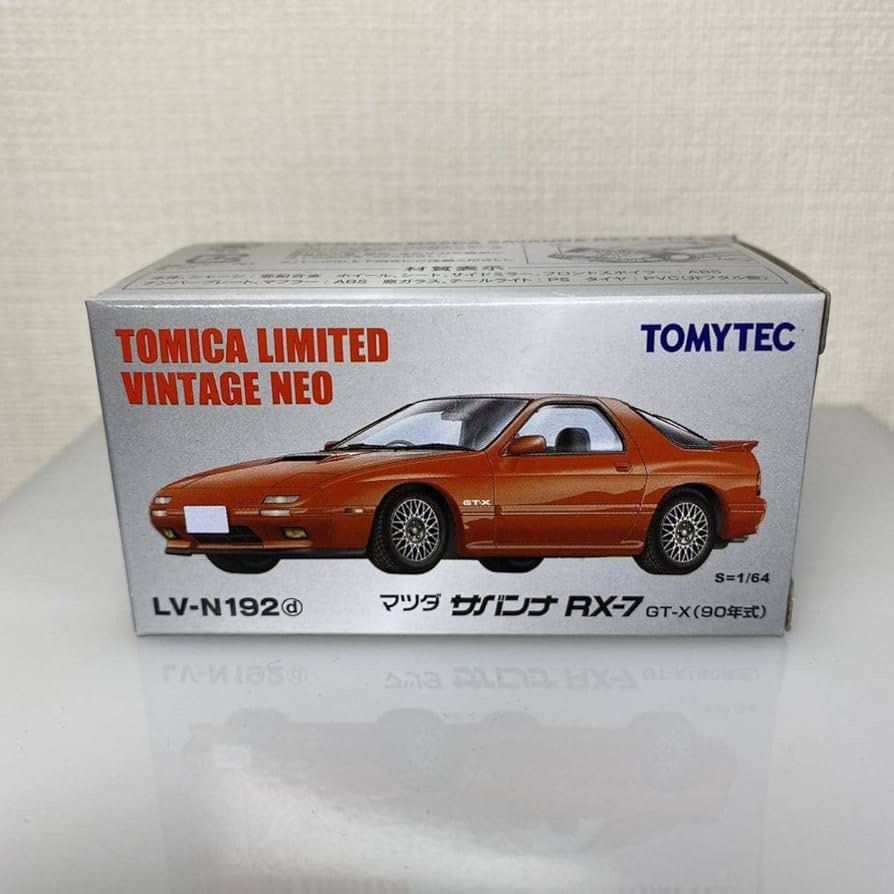 Tomytec Tomica Limited Vintage Neo TLV 1/64 Mazda Savanna RX-7 GT-X ...